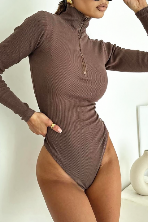 bodi - bluza KERMOLZA BROWN