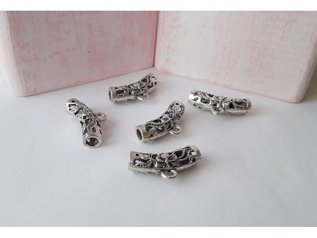 Držač za privezak 25x7 mm, rupa 3.5 mm - 5 komada