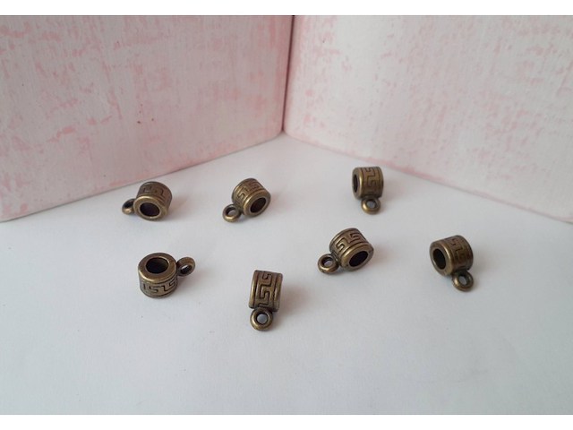Držač za privezak, 10x5 mm, rupa 3.5 mm - 10 komada