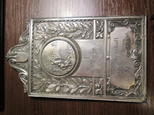 Stara ribolovačka takmičarska plaketa 1931.