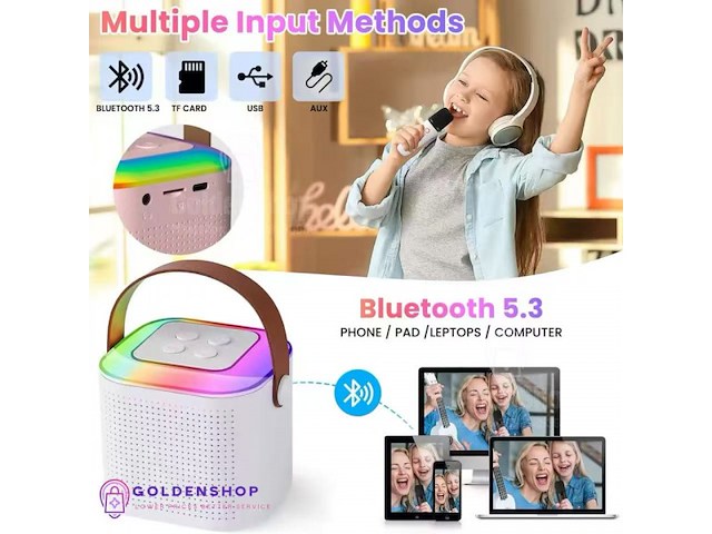 Karaoke Bluetooth Rgb Prenosni Zvucnik sa mikrofonom