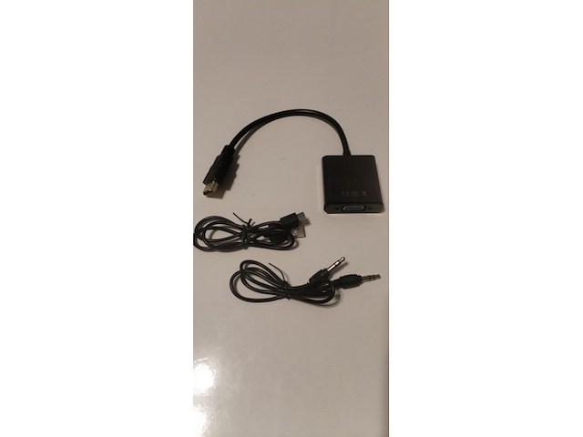 HDMI na VGA + audio kabl 3.5 AKTIVAN