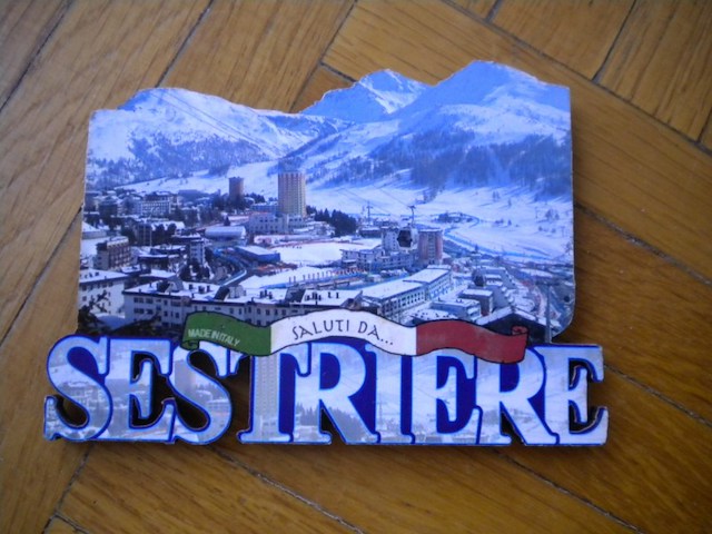 SESTRIERE Sestrijere Italija, magnet za frizider (2)