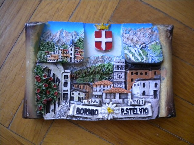 BORMIO Pista Stelvio ITALIJA, magnet za frizider