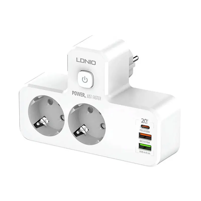 Produžni kabel LDNIO SE2337 2500W 2 utičnice + 2xUSB + 1xUSB-C