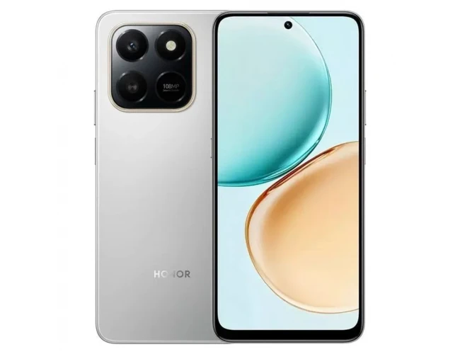 Honor X7d 6/128GB srebrni mobilni 6.77" Octa Core Qualcomm Snapdragon 685 6GB 128GB 108Mpx+2Mpx Dual Sim
