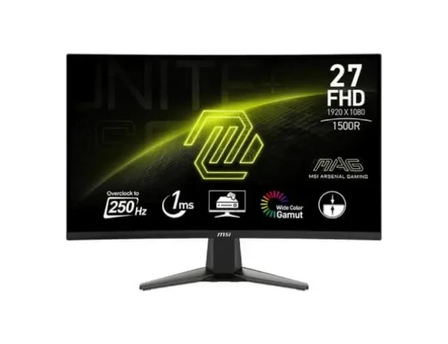 MSI MAG 27C6X VA zakrivljeni gejmerski monitor 27"