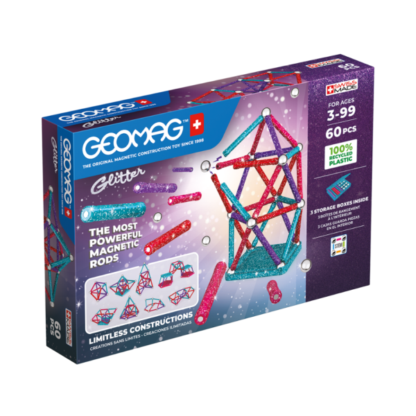 Geomag Magnetni štapići Glitter 60