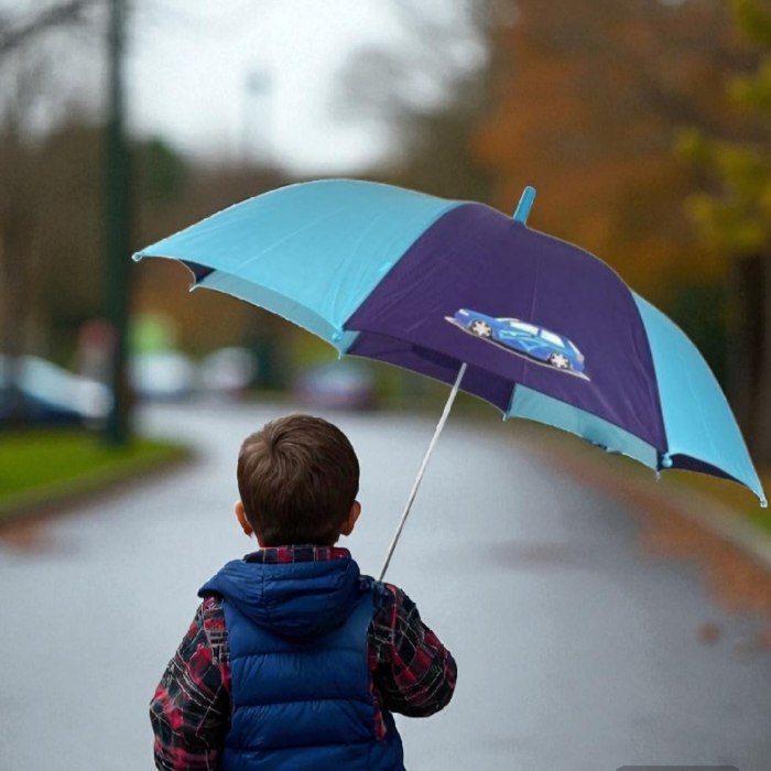 Kišobran Jani Markel svetlo plavi manuelni