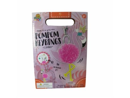 Milla Toys Kreativni set Napravi svoj privezak za ključeve pompom Flamingo SS-19-6006 63/71370