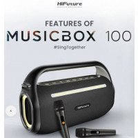 HiFuture MusicBox 100 70W bluetooth + 2 mikrofona, crni