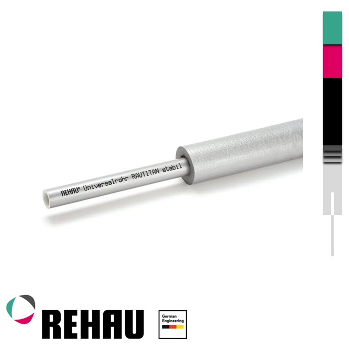 Cev predizolovana fabrički 20×2,9 4mm siva RAUTITAN STABIL REHAU