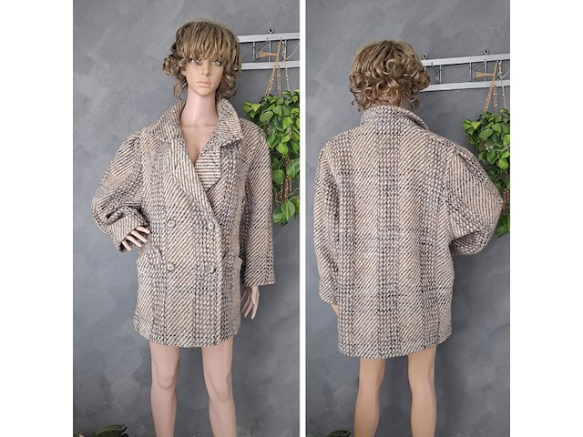 Vintage kaput jakna vuna oversize L?