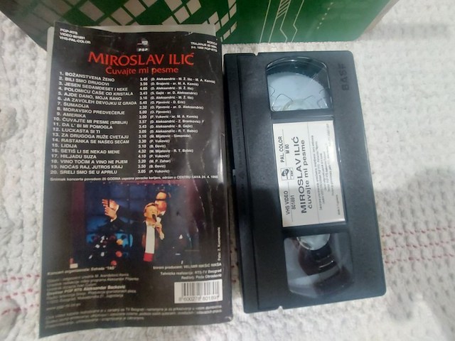Vhs kaseta Miroslav Ilić Čuvajte mi pesme