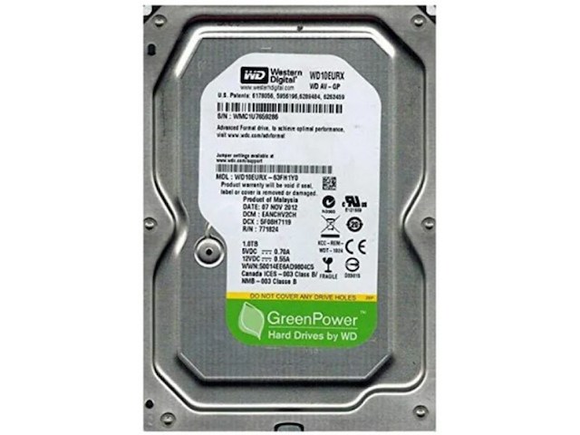 HDD 3.5 * 1TB SET USB 3.0 SATA eksterno kuciste + 1TB WD10EURX WD/ EE3-U3S-3 (3999)