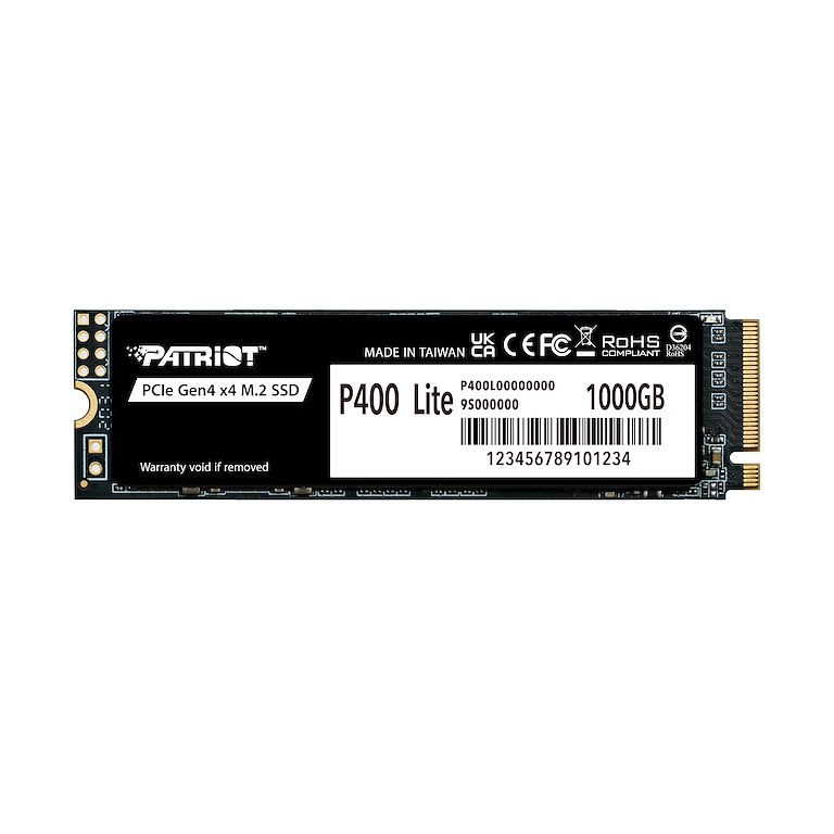 SSD M.2 NVMe 1TB Patriot 3500MBS/2700MBS P400LP1KGM28H