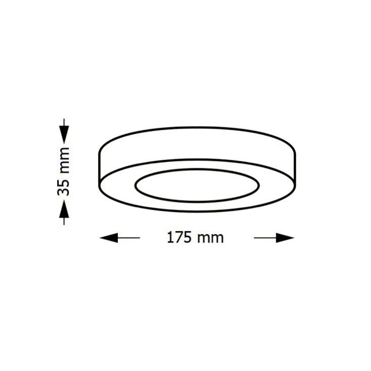 LED plafonjera 12W, promenljiva boja svetla