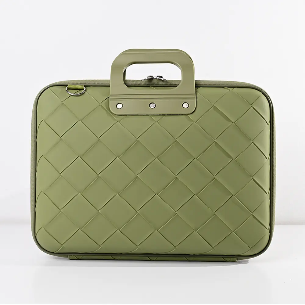 Torba za laptop Fashion Intrecciato 14" zelena