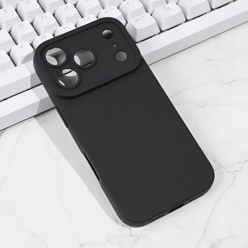 Futrola - maska Silikon Pro Camera za iPhone 17 Pro 6.3 crna