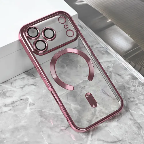 Futrola - maska Magsafe Lux za iPhone 17 Pro 6.3 roze