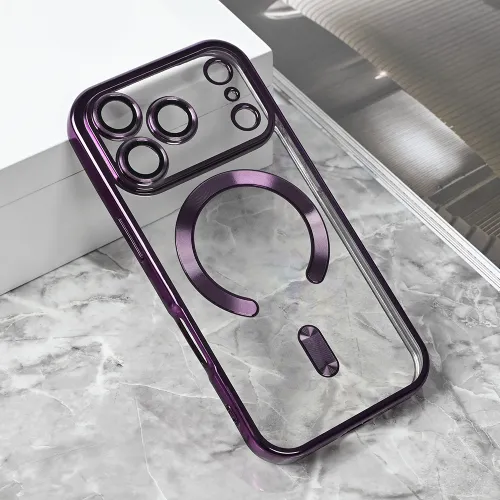 Futrola - maska Magsafe Lux za iPhone 17 Pro 6.3 ljubicasta