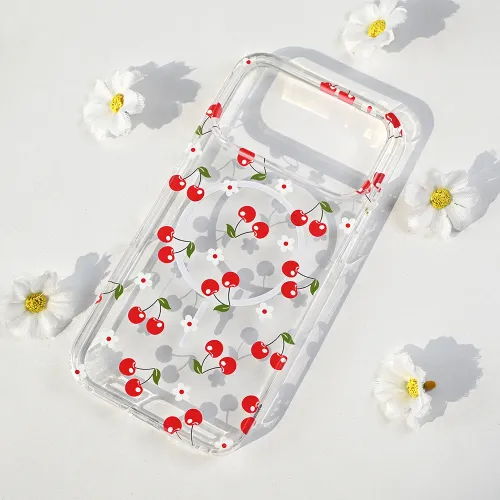 Futrola - maska print Magsafe za iPhone 17 Pro Max 6.9 Cute Cherries