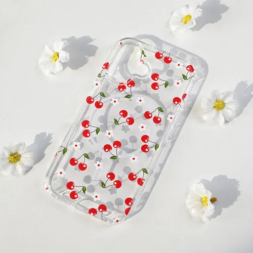 Futrola - maska print Magsafe za iPhone 17 6.3 Cute Cherries