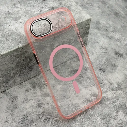 Futrola - maska COLOR RING MagSafe za iPhone 17 AIR (6.6) roze (MS)