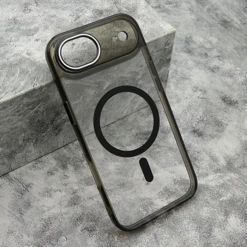 Futrola - maska COLOR RING MagSafe za iPhone 17 AIR (6.6) crna (MS)