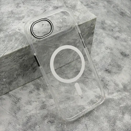 Futrola - maska COLOR RING MagSafe za iPhone 17 AIR (6.6) bela (MS)