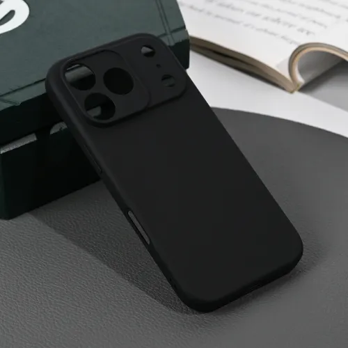 Silikonska futrola - maska Skin za iPhone 17 Pro 6.3 mat crna