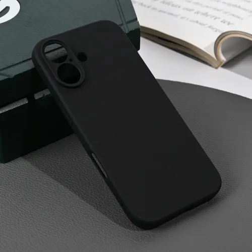 Silikonska futrola - maska Skin za iPhone 17 6.3 mat crna