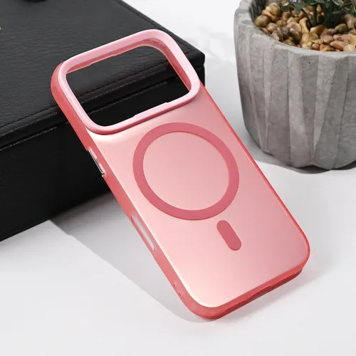 Futrola - maska Magsafe Clear za iPhone 17 Pro 6.3 roze