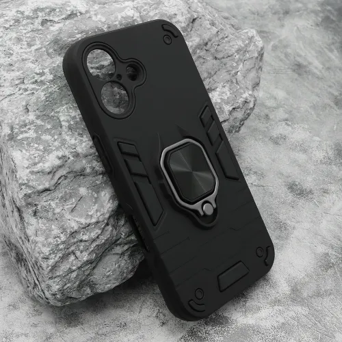 Futrola - maska Square ring za iPhone 17 (6.3) crna (MS)