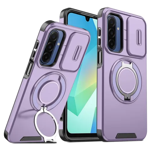 Futrola - maska CamShield Ring stand za Samsung A175 Galaxy A17 ljubicasta