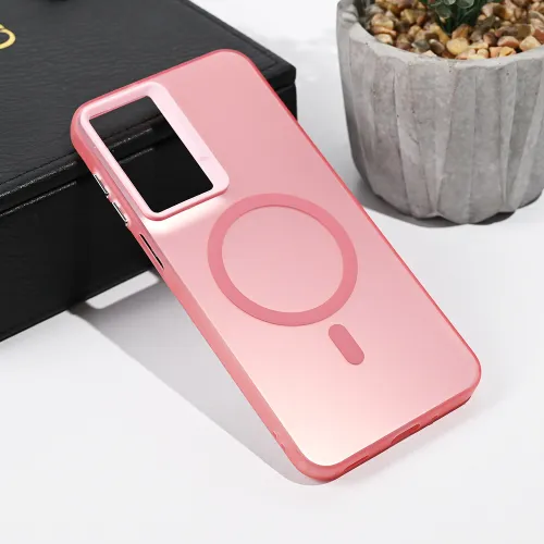 Futrola - maska Magsafe Clear za Samsung A175 Galaxy A17 roze