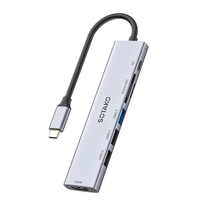 Docking station / HUB Sotako Type-C na USB 3.0 7u1 kabel 10cm
