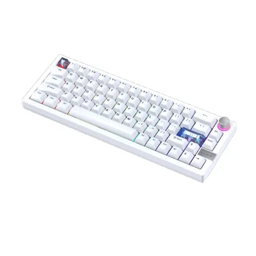 Fantech Mehanička gaming tastatura MK920 RGB Maxfit 6, Bežična, Braon switch, Bela
