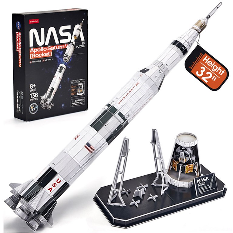 CubicFun 3D Puzzle Apollo Saturn V Rocket CBF210595