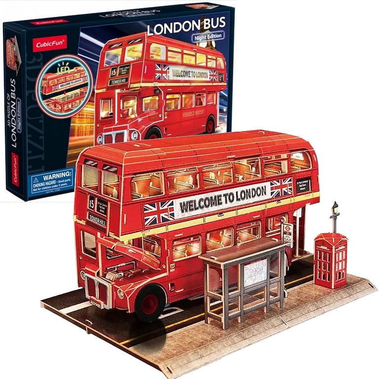 CubicFun 3D Puzzle London bus L538h/CBF205386