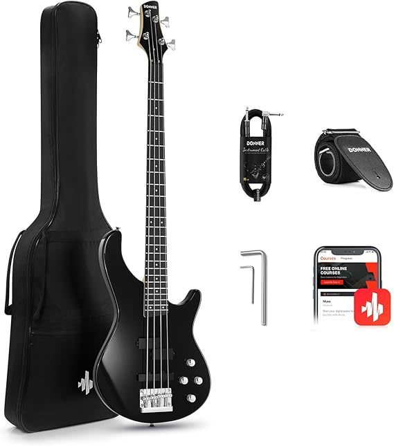 Donner DPJ-100BK električna bas gitara