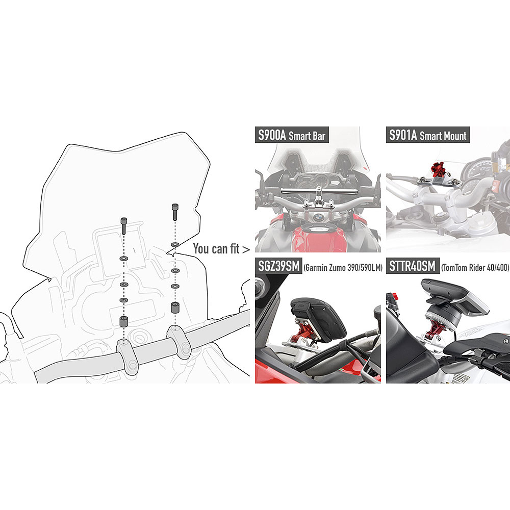 GIVI S900A / S901A set za montažu smart bara