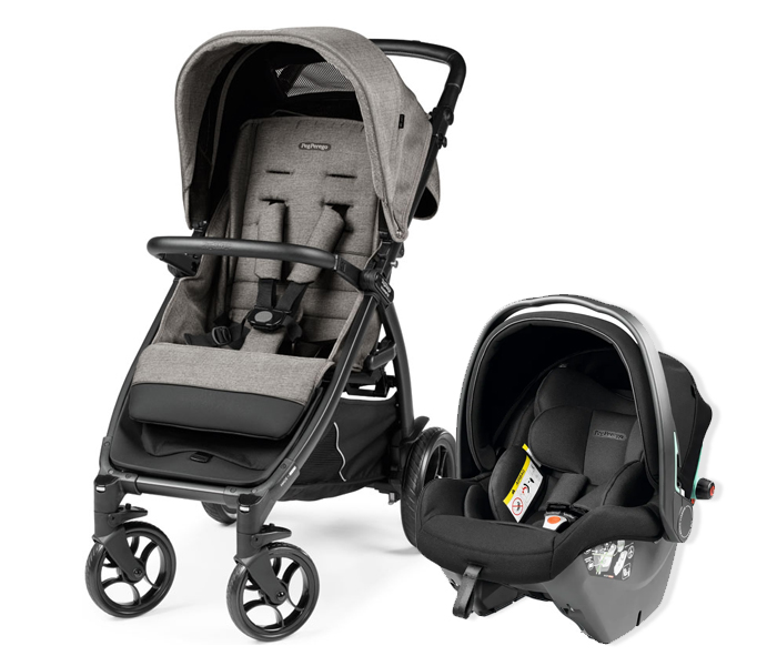 PEG PEREGO KOLICA BOOKLET 50 TRAVEL SISTEM - CITY GREY I AUTOSEDISTE SLK BLACK