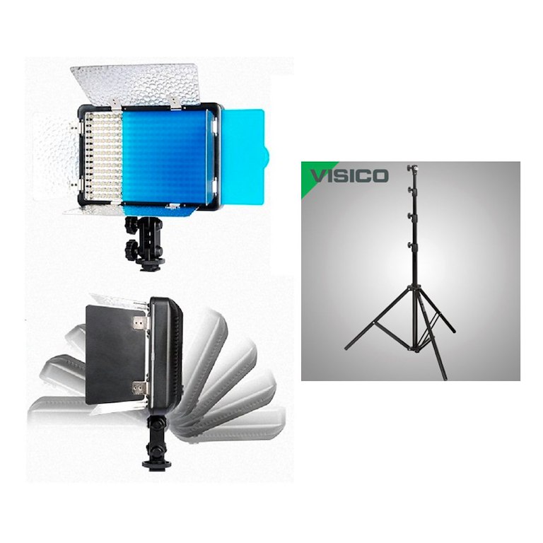 Godox LED 308C II 3200-5500K bi-color + stativ