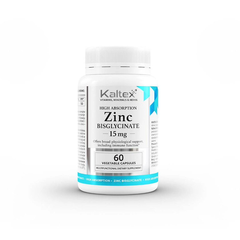Kaltex Zinc Bysglicinate 15 mg 60 Kapsula