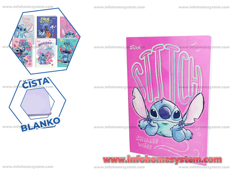SVESKA A4 50L LATAJN STITCH DISNEY