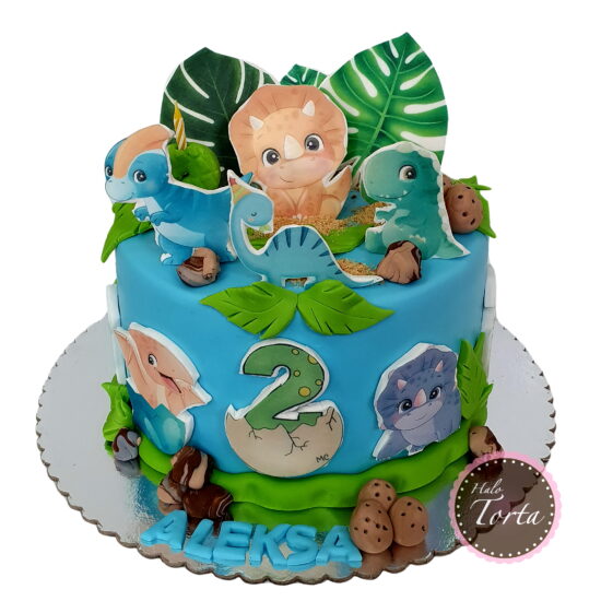 Torta sa sličicama dinosaurusa
