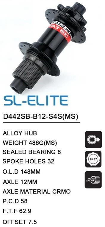 MTB nabla Novatec D442SB-B12 Boost