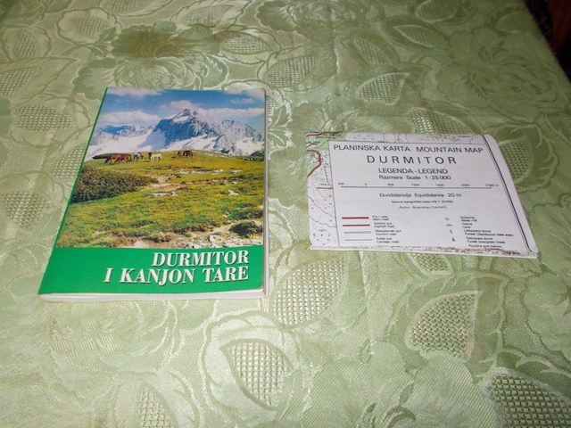 Durmitor i kanjon Tare + planinska karta - obostrana