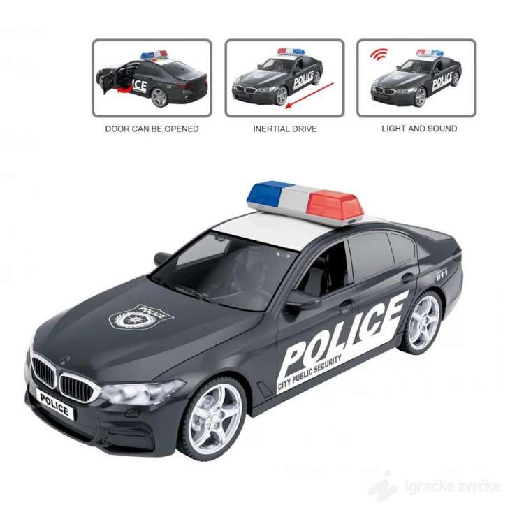 Policijski auto sa zvukom i svetlom 1:16